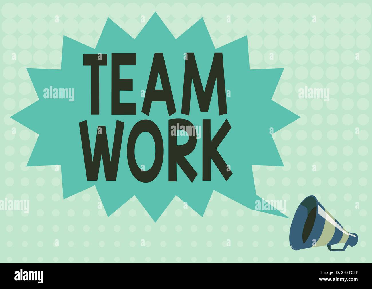 Text sign showing Team Work. Business approach Combined action of a ...