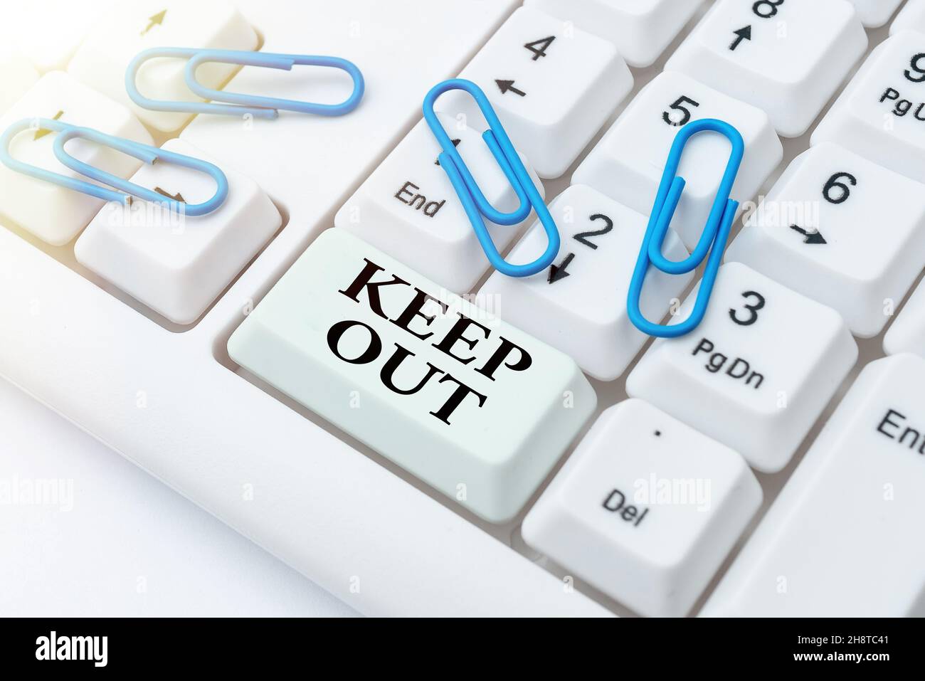 Conceptual display Keep Out. Business approach to stop someone or ...