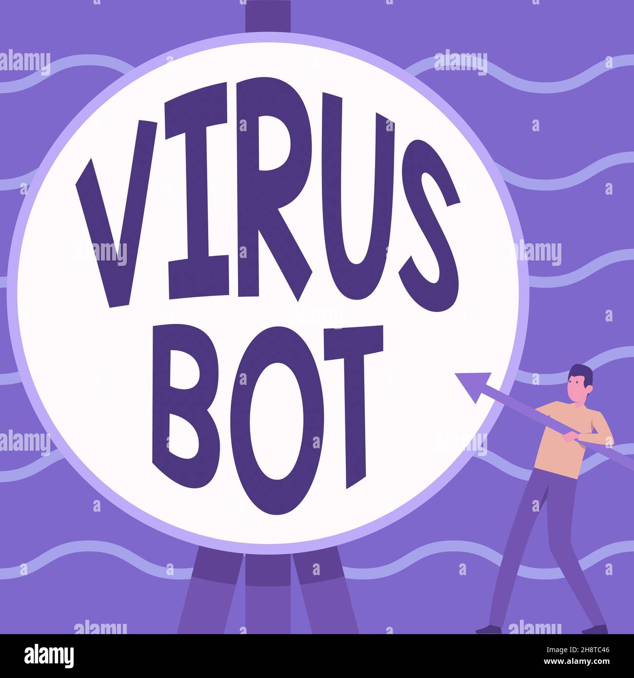 Text sign showing Virus Bot. Business showcase malicious ...