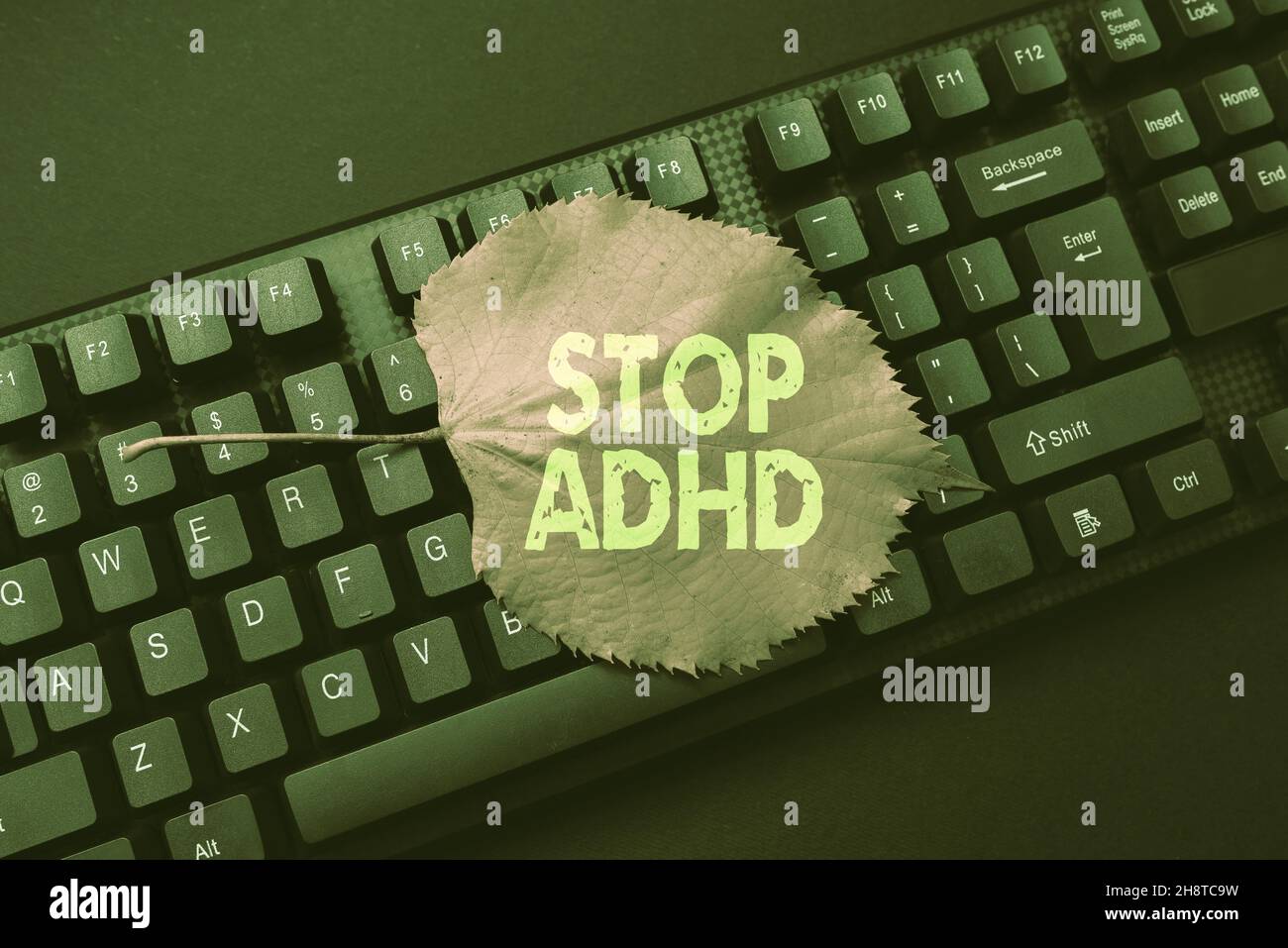 Conceptual caption Stop Adhd. Word Written on Put at end the mental ... Conceptual caption Stop Adhd. Word Written on Put at end the mental ...