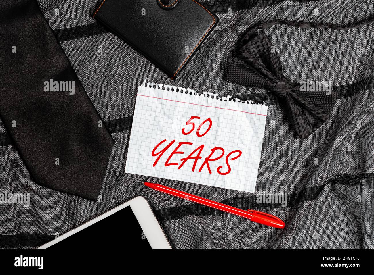 Handwriting text 50 Years. Word for Honoring Ruby Jubilee Commemorating ...