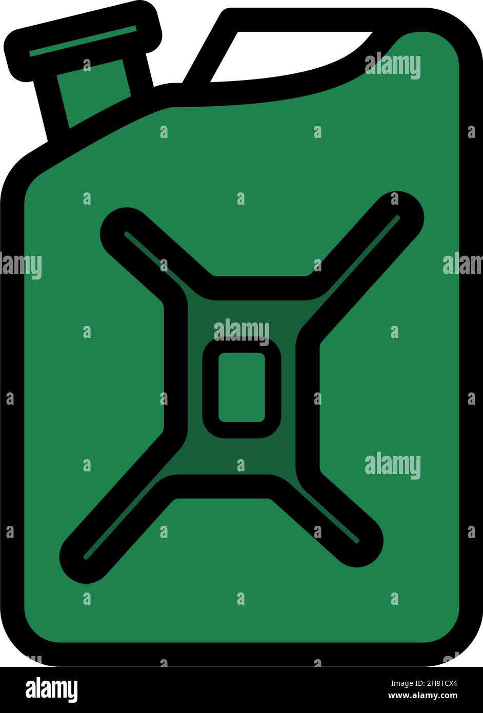 Fuel Canister Icon. Editable Bold Outline With Color Fill Design ...