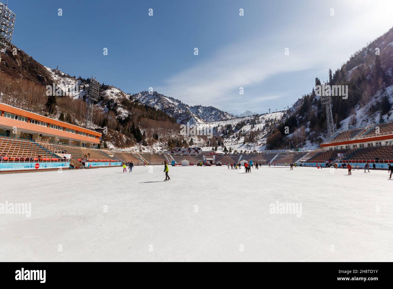 Medeu ice skating rink stadium hi-res stock photography and images - Alamy