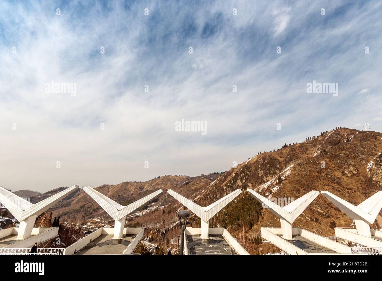 Almaty, Kazakhstan - March 02, 2021: Small architectural form of the ...