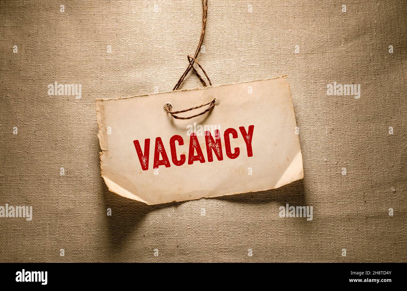 Job vacancy yellow sign hi-res stock photography and images - Alamy