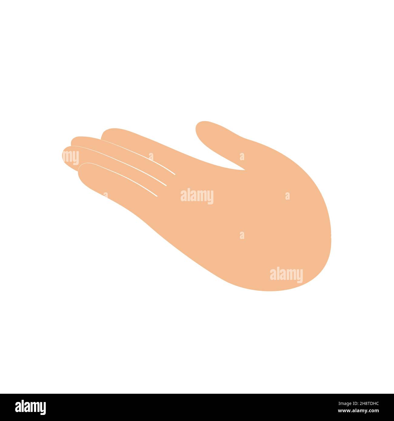 Open palm hand gesture. Inviter offering gesture. Assistance help and ...