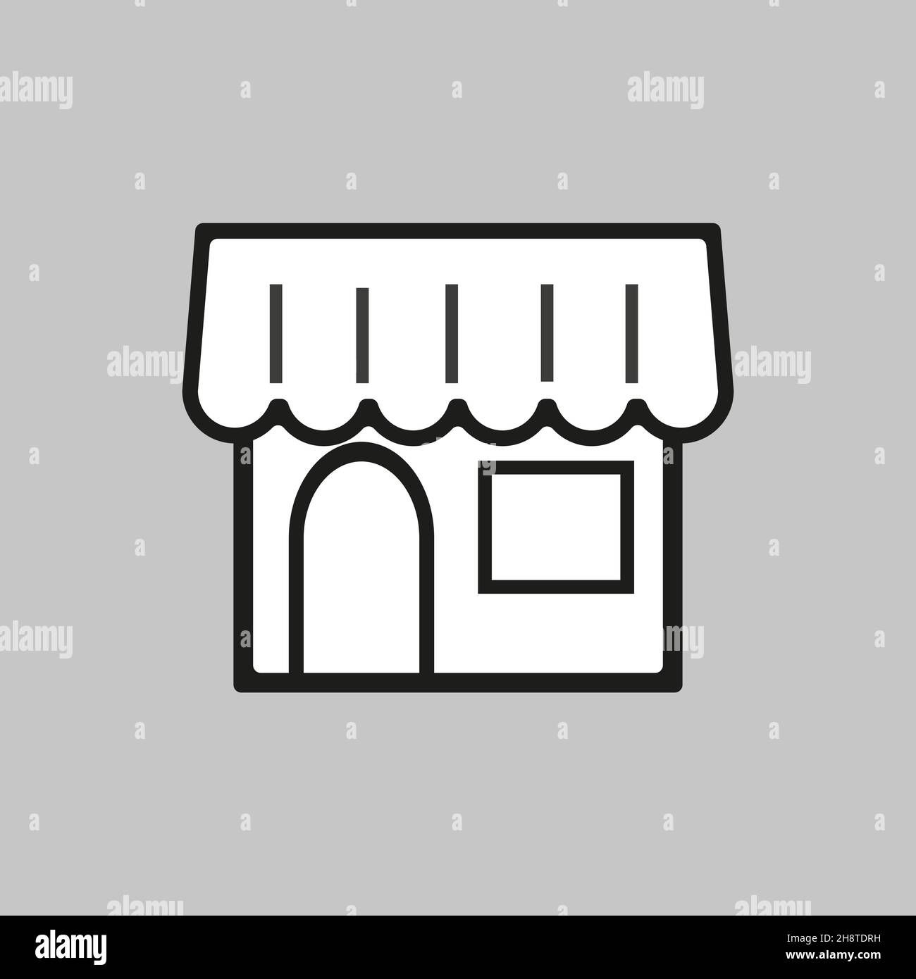 Simple Store or shop icon.Merchant store, vector icon illustration in ...