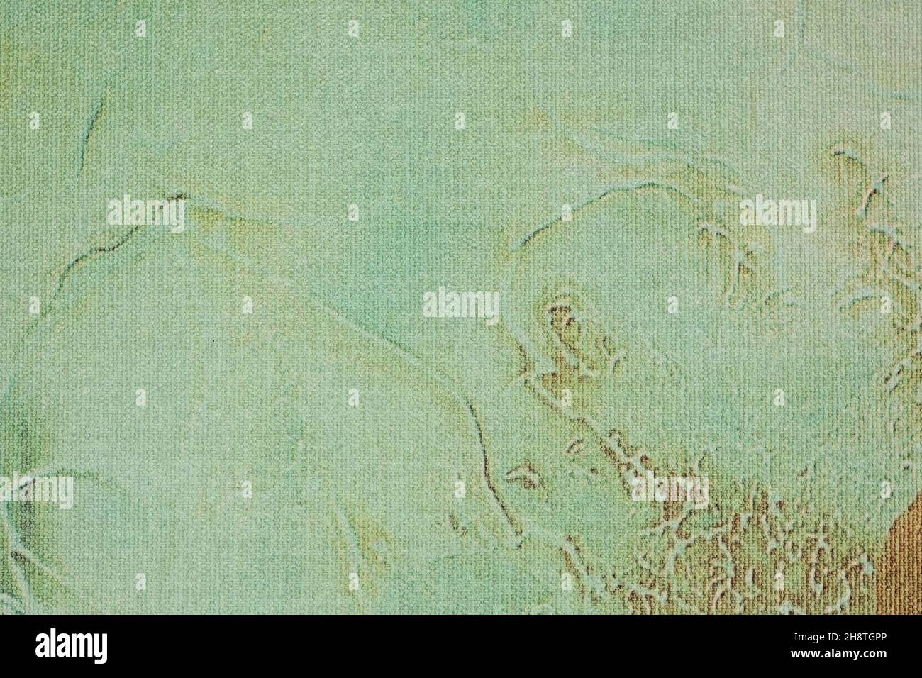 Abstract art background light green and olive colors. Watercolor ...