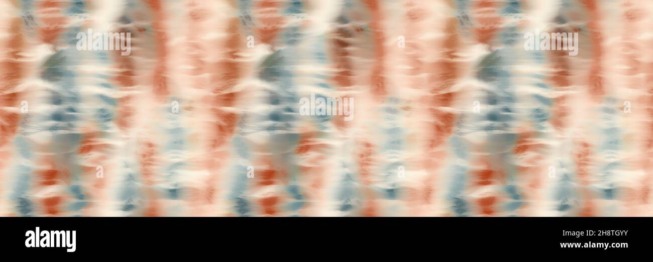 Seamless funky striped tie dye motif print border for surface design ...