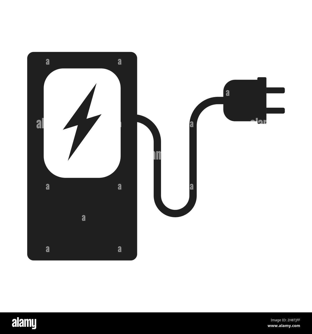Ev charging icon vector vectors hi-res stock photography and images - Alamy