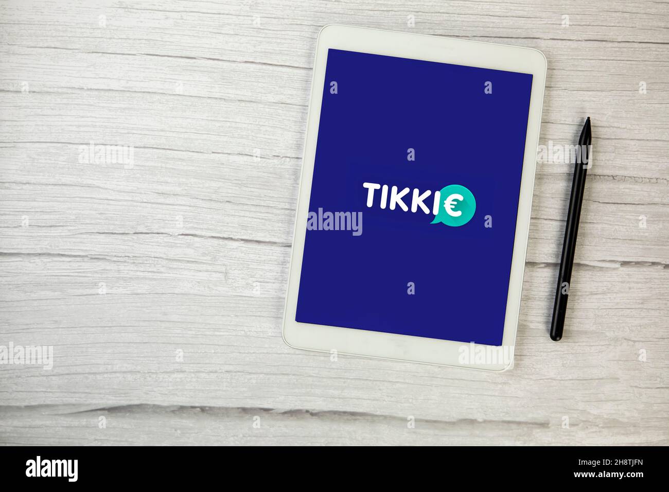 The Netherlands, December 2021 Mobile app Tikkie. Tikkie is a populair ...
