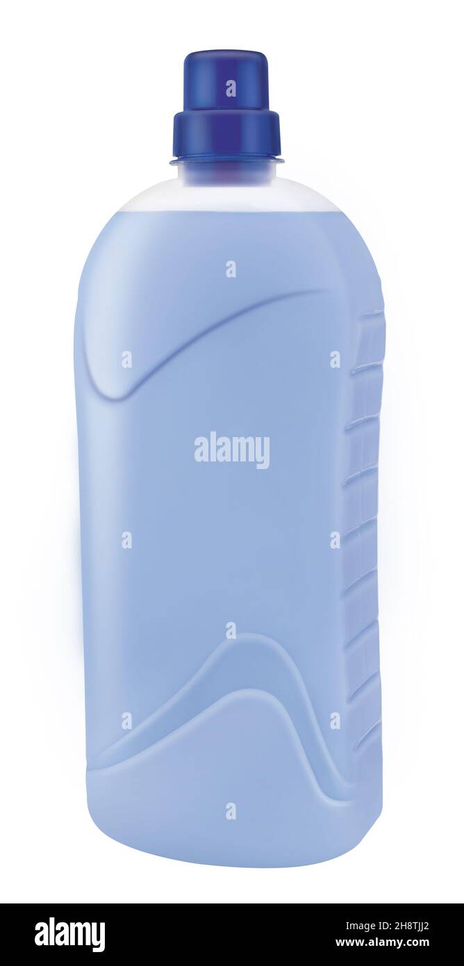 Laundry liquid detergent bottle, isolated on white Stock Photo - Alamy
