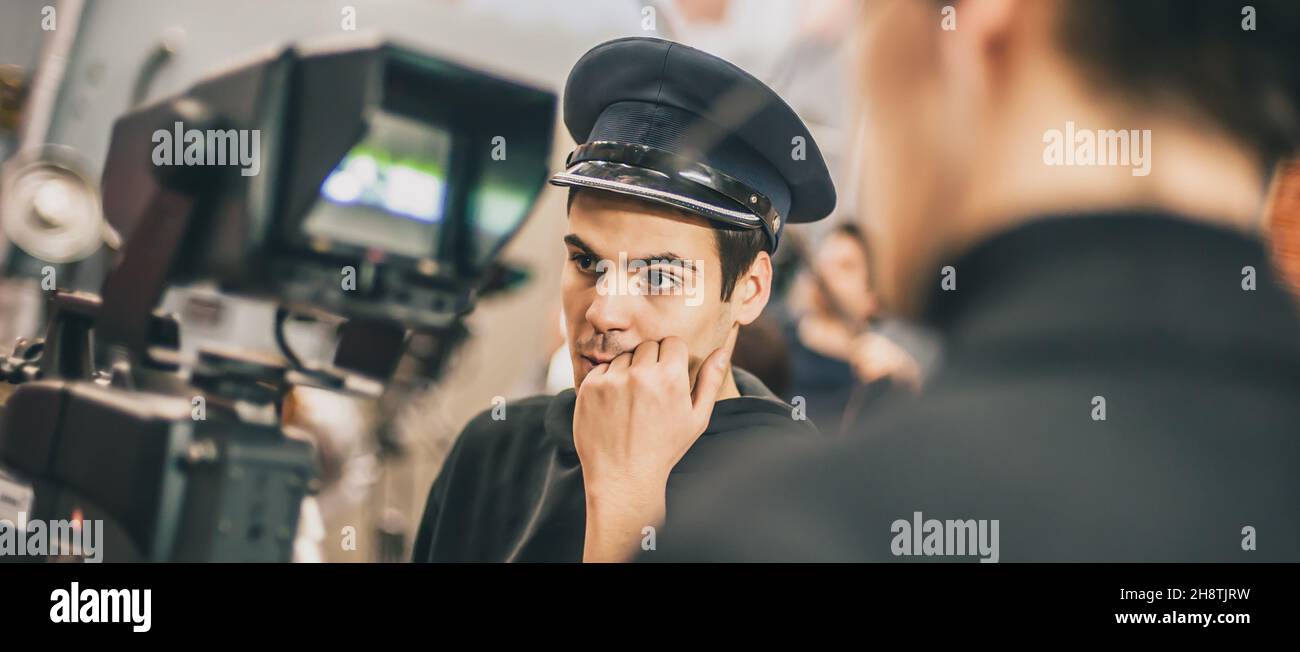 Panorama production team hi-res stock photography and images - Alamy