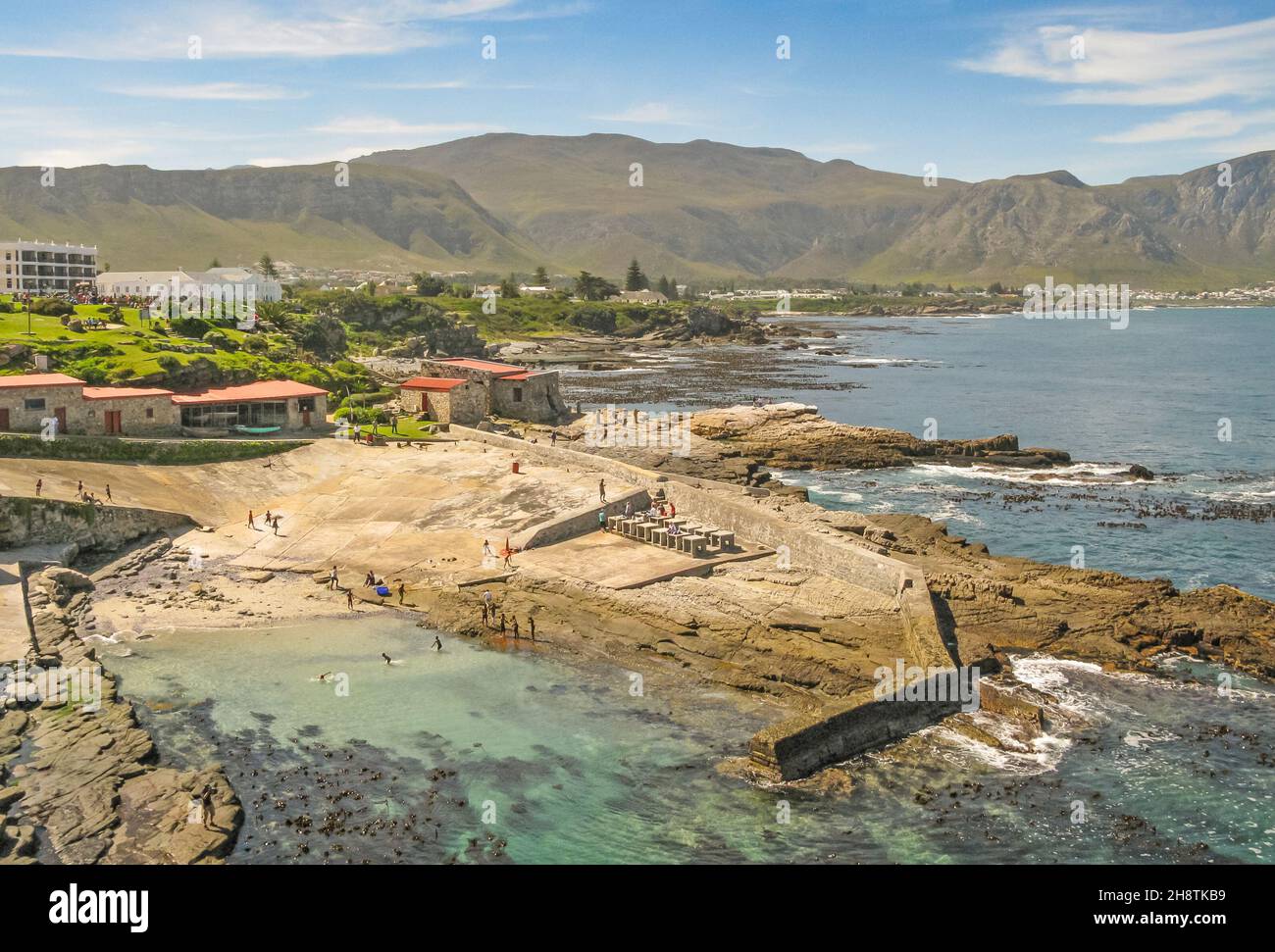 The Old Fishing Harbour at Hermanus, in the Western Cape, South Africa ...