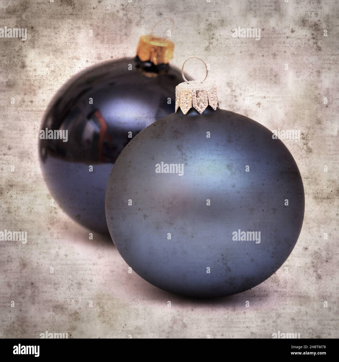 paper background with Christmas baubles Stock Photo - Alamy