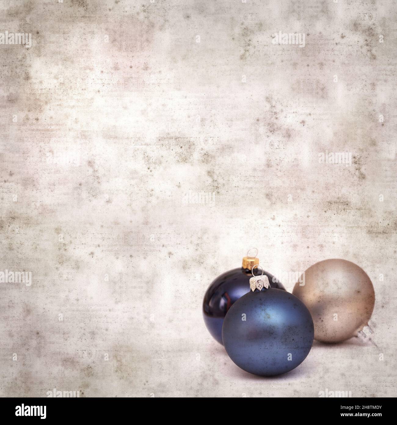 paper background with Christmas baubles Stock Photo - Alamy