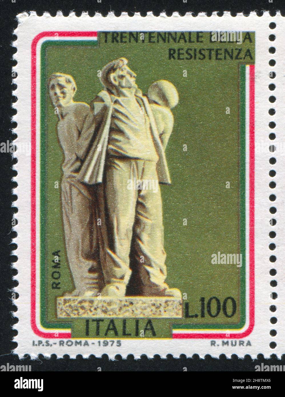 ITALY - CIRCA 1975: stamp printed by Italy, shows Martyrs of Adreatine ...