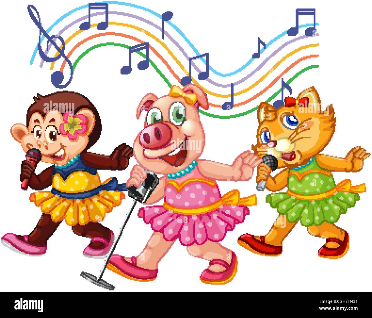 Cat singing microphone hi-res stock photography and images - Alamy