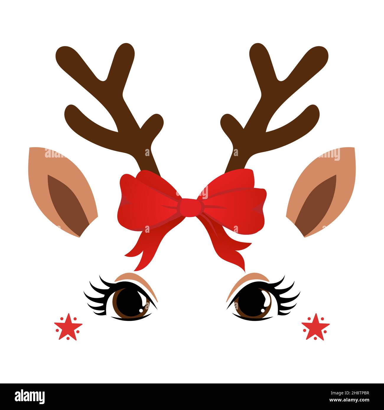Beautiful girl reindeer ears hi-res stock photography and images - Alamy