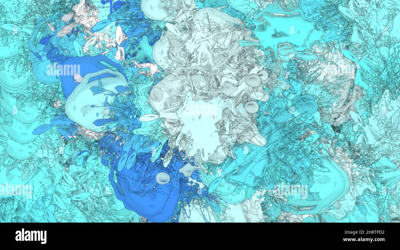 Abstract blue artistic background in marine colors - perfect for ...