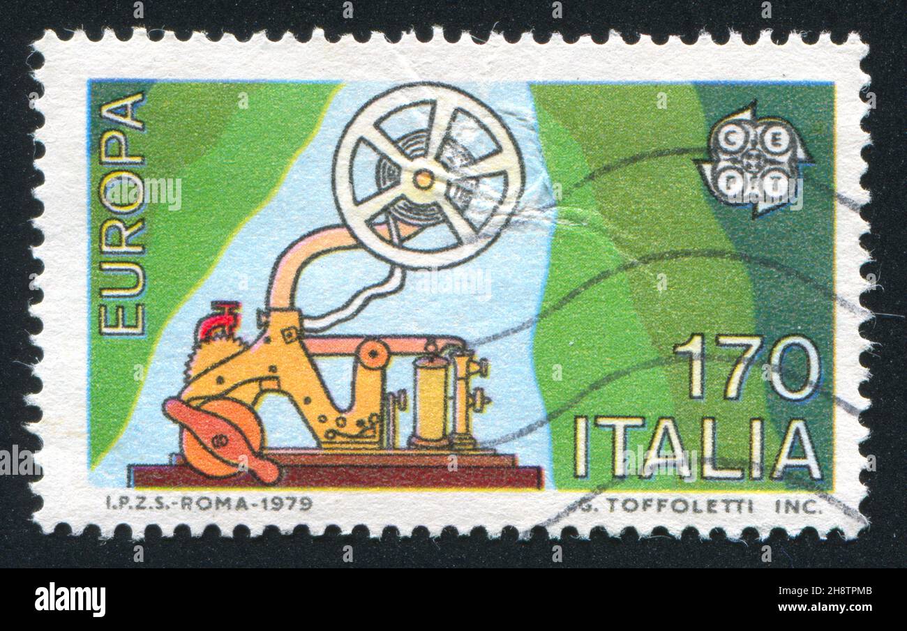 ITALY - CIRCA 1979: stamp printed by Italy, shows Telegraph, circa 1979 ...