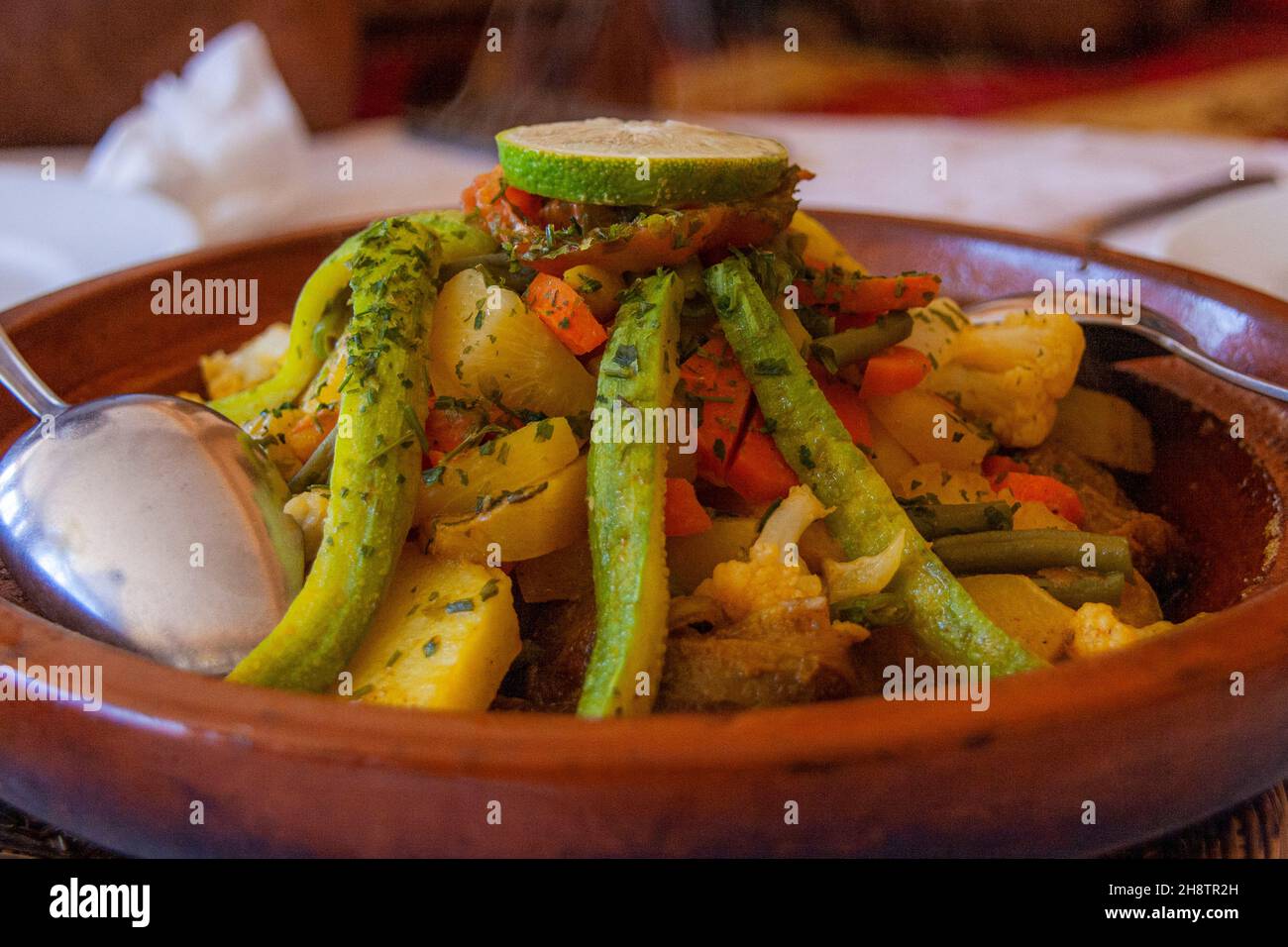 Closeup typical moroccan tajine hi-res stock photography and images - Alamy