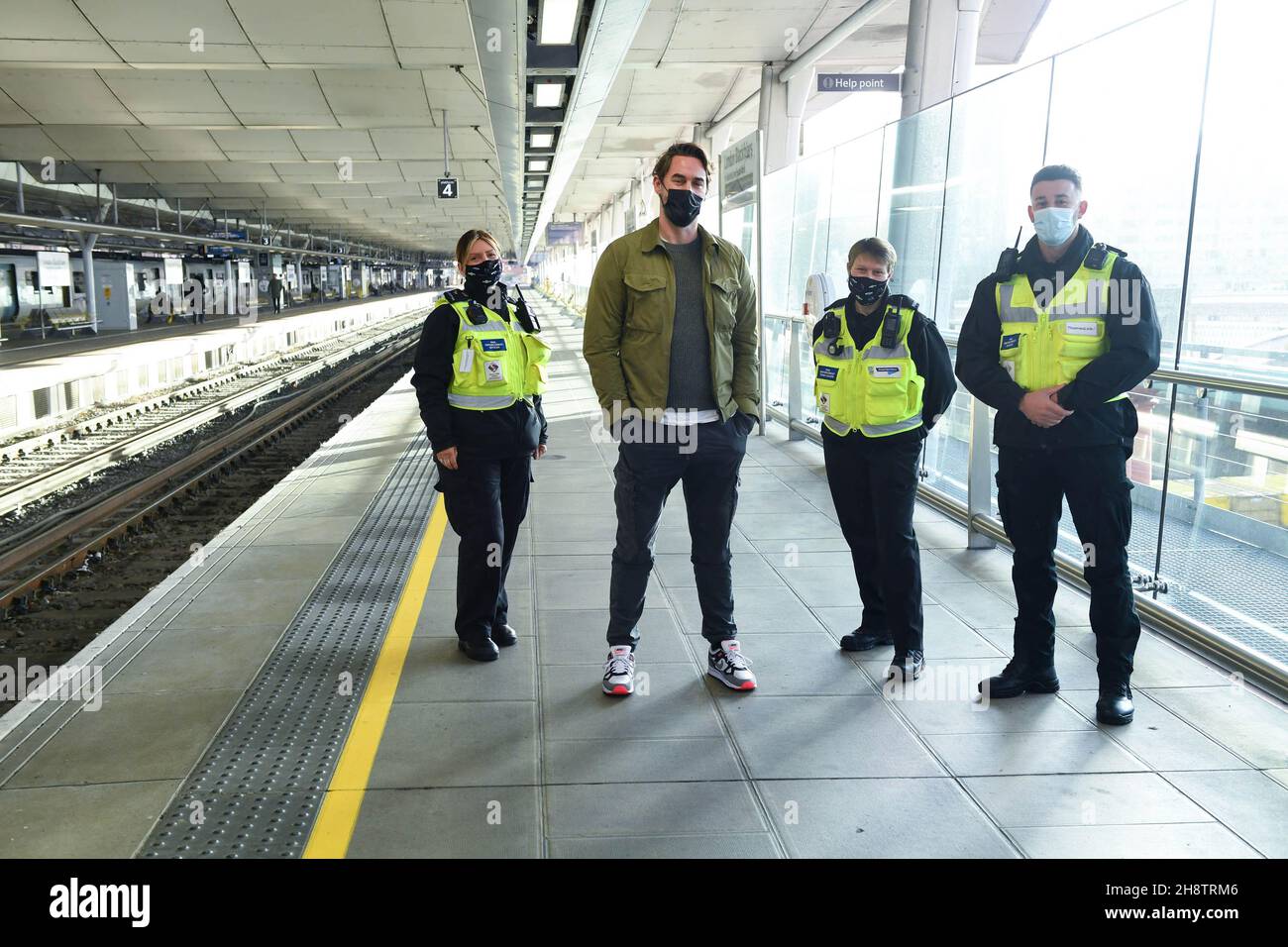 EDITORIAL USE ONLY (Left to right) Tina Towner, Rail Enforcement ...