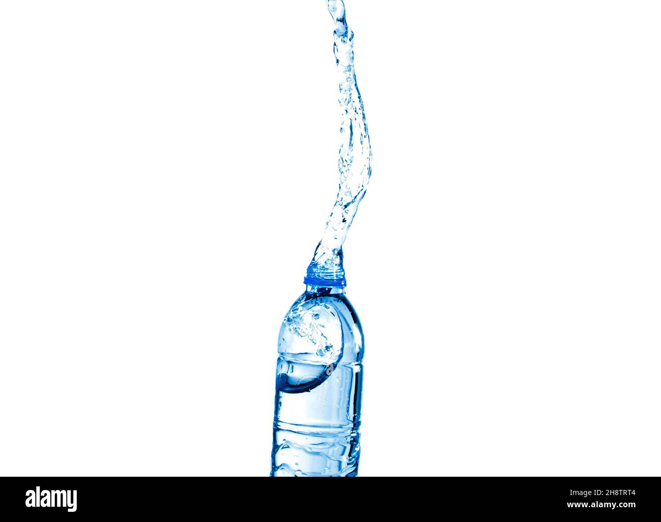 Water splash from a plastic bottle Stock Photo - Alamy