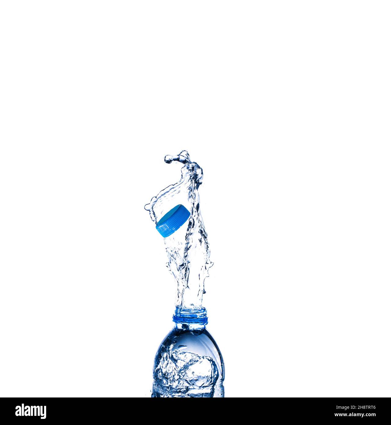 Water splash from a plastic bottle Stock Photo - Alamy