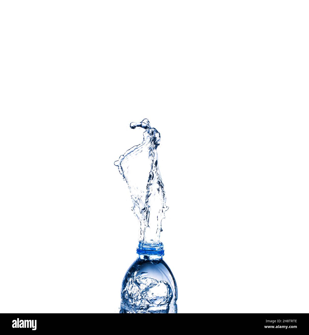 Water splash from a plastic bottle Stock Photo - Alamy