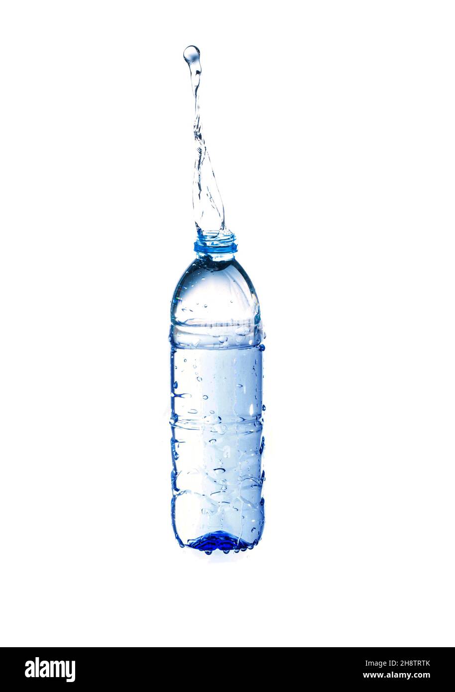 Water splash from a plastic bottle Stock Photo - Alamy