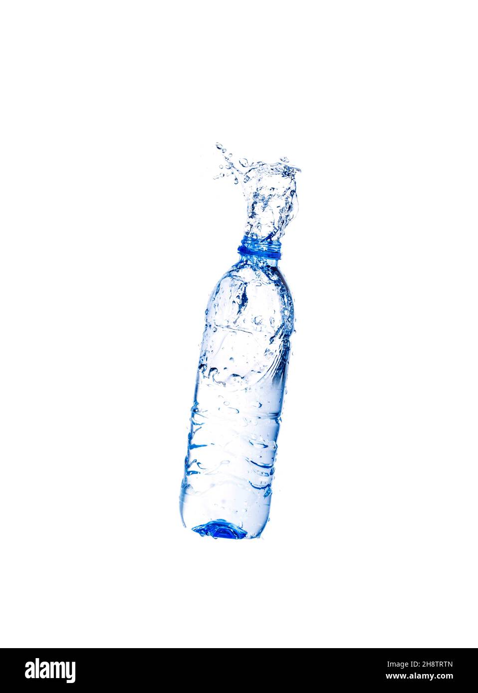 Water splash from a plastic bottle Stock Photo - Alamy