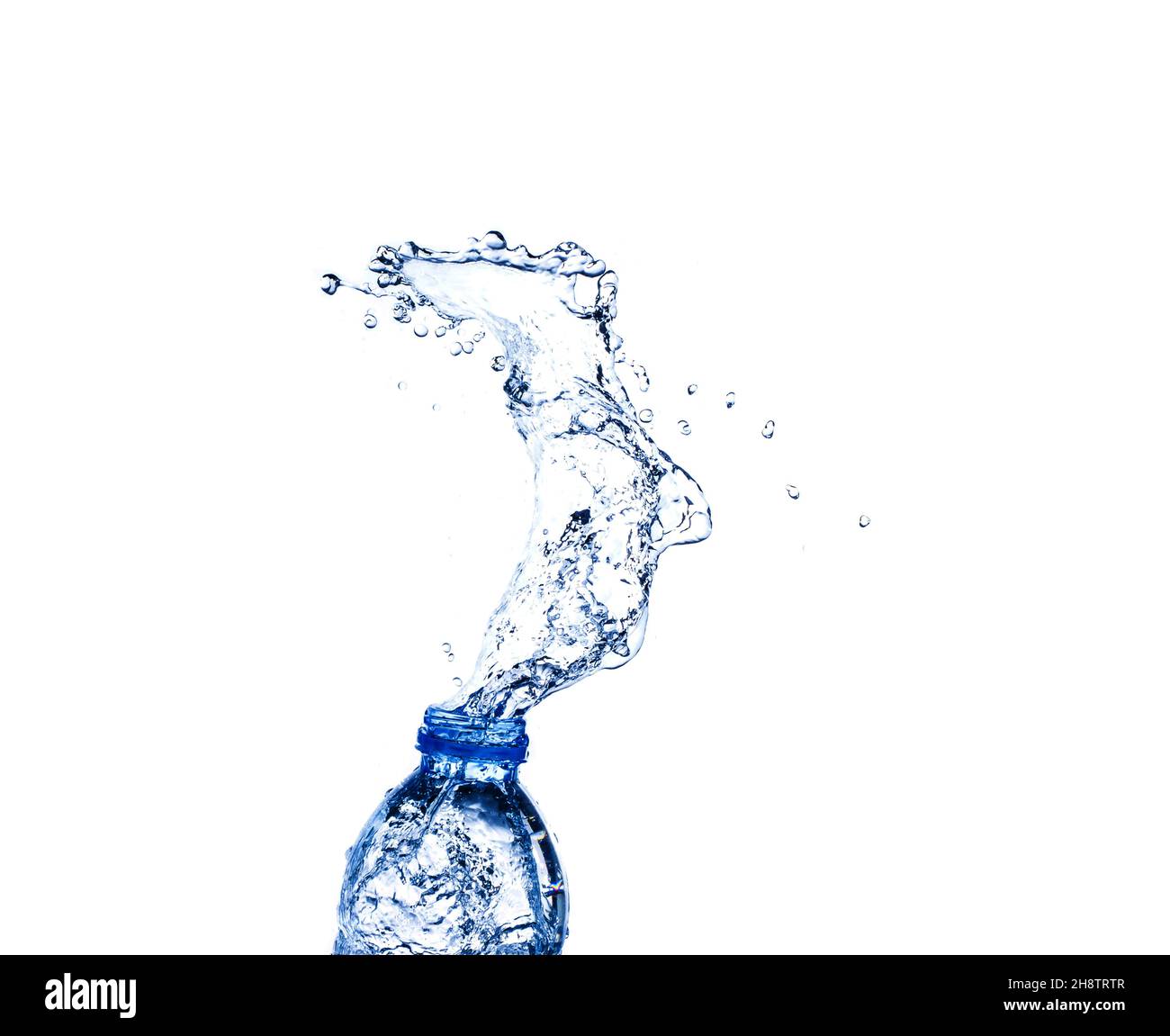 Water splash from a plastic bottle Stock Photo - Alamy