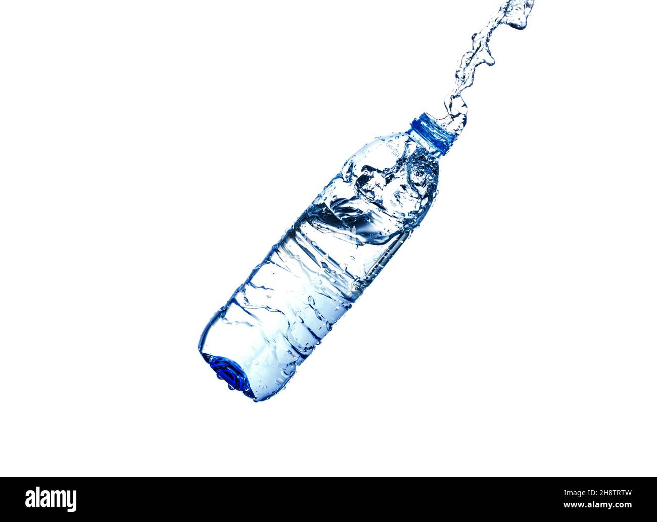 Water splash from a plastic bottle Stock Photo - Alamy