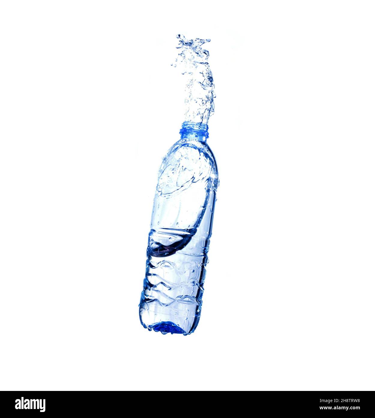 Water splash from a plastic bottle Stock Photo - Alamy