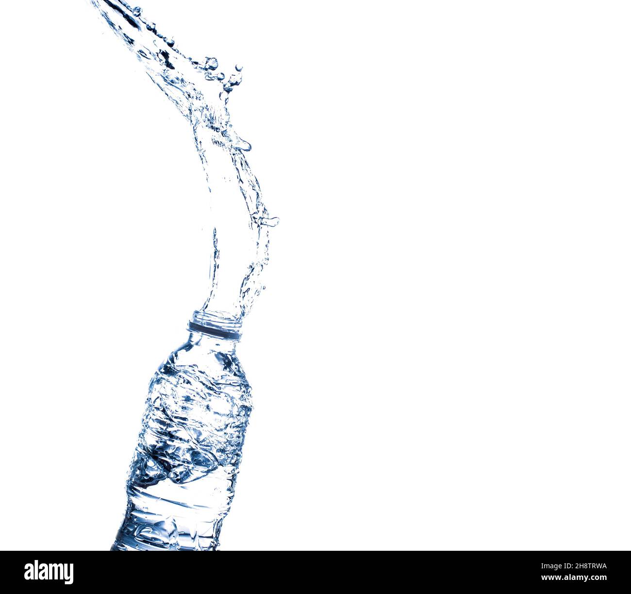Water splash from a plastic bottle Stock Photo - Alamy