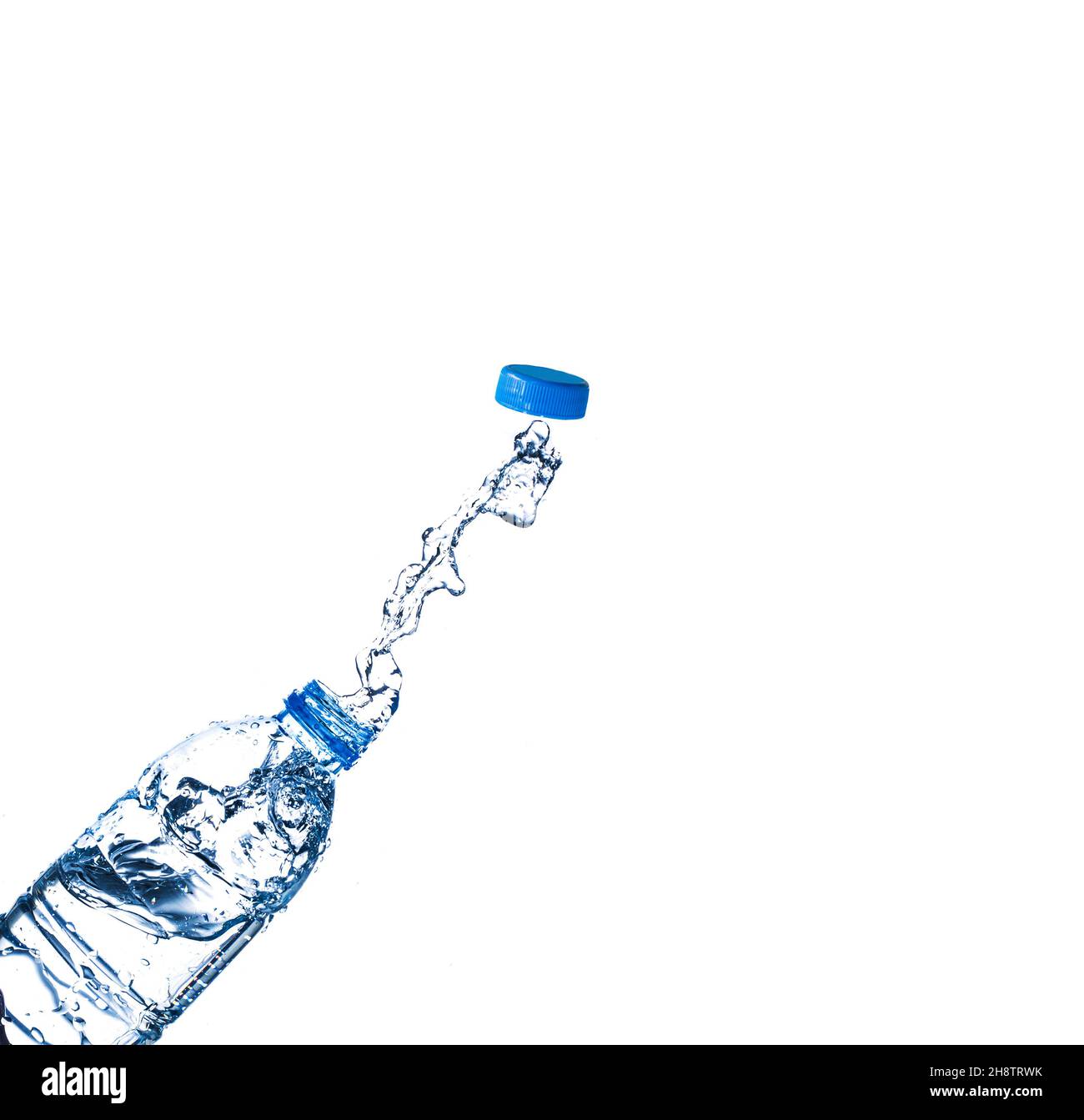 Water splash from a plastic bottle Stock Photo - Alamy