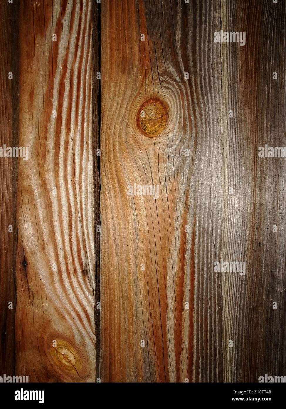 Weathered wood background wit a knot, vertical view Stock Photo - Alamy
