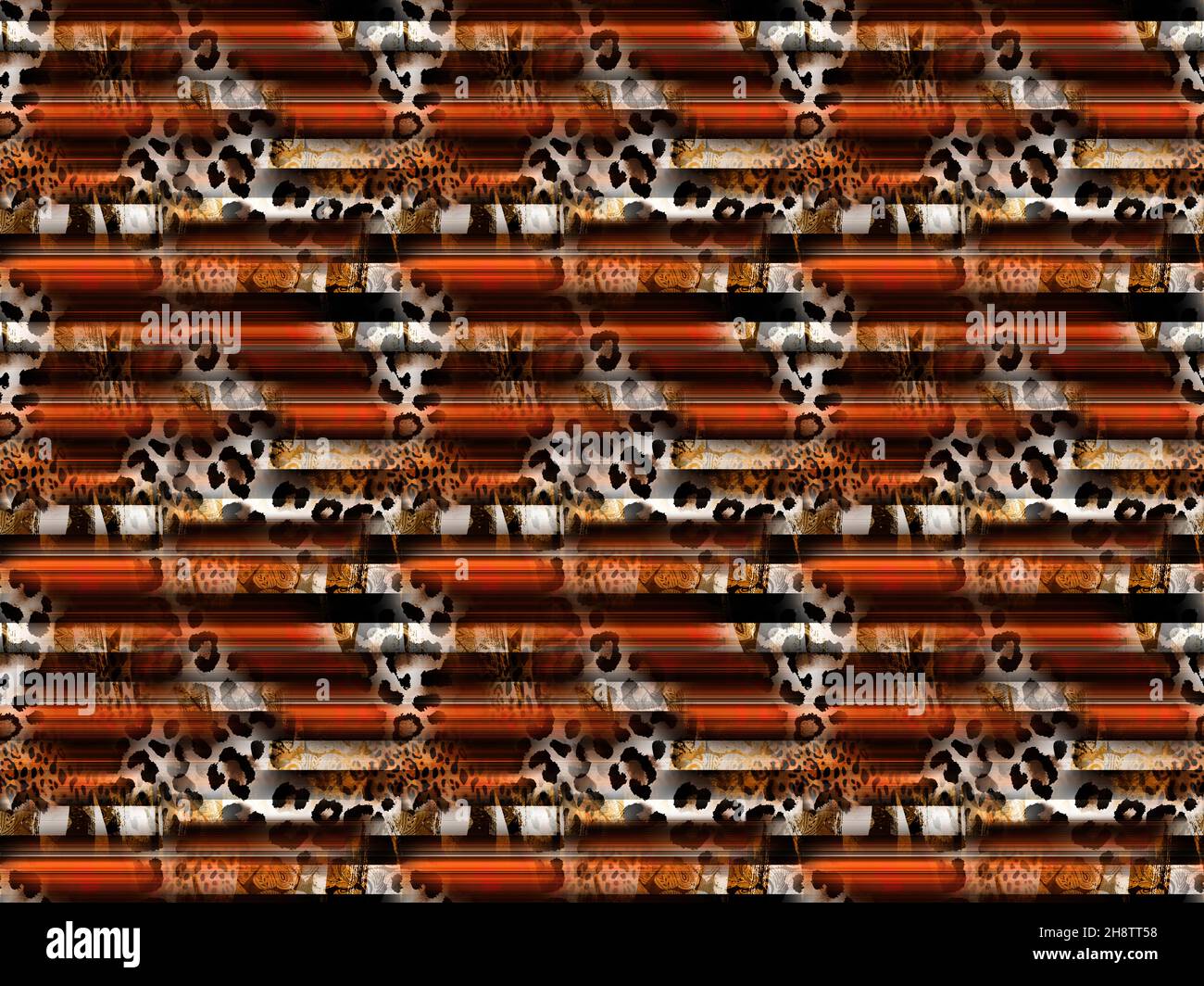 Seamless leopard fur pattern. Fashionable wild leopard print background ...