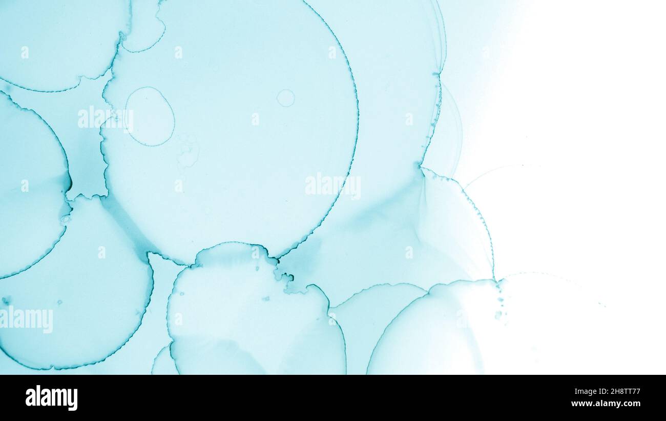 Pastel Fluid Splash. Blue Cloud Gradient Stock Photo - Alamy