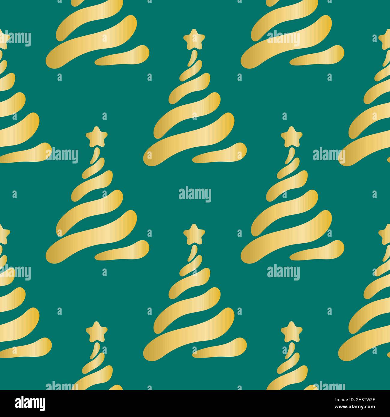Gold fir pattern isolated vector illustration Stock Vector Image & Art ...