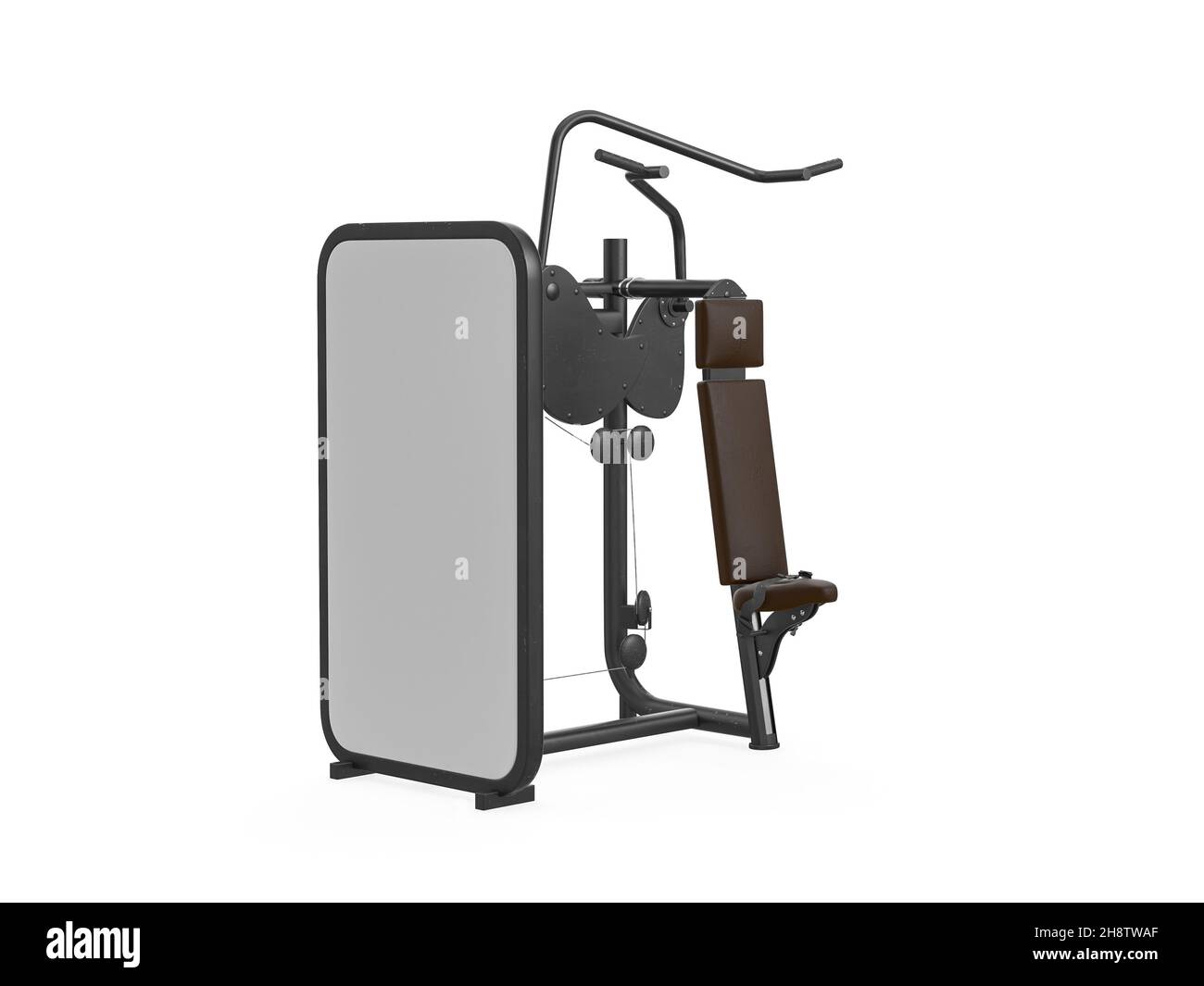 Multifunctional gym machine, angle view isolated on white background ...