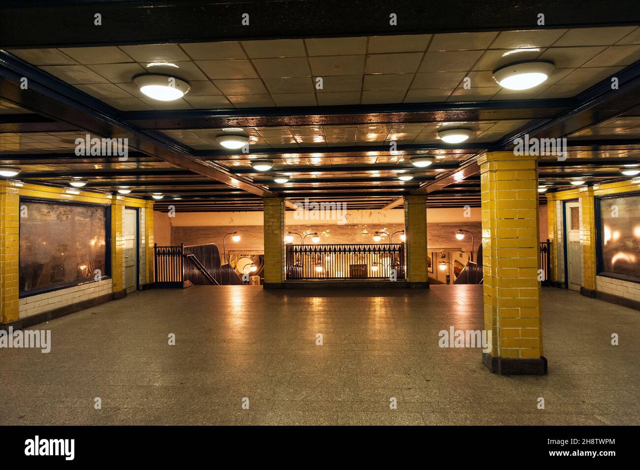Belin, Germany. Interior Architecture or a down town, East-Berlin ...