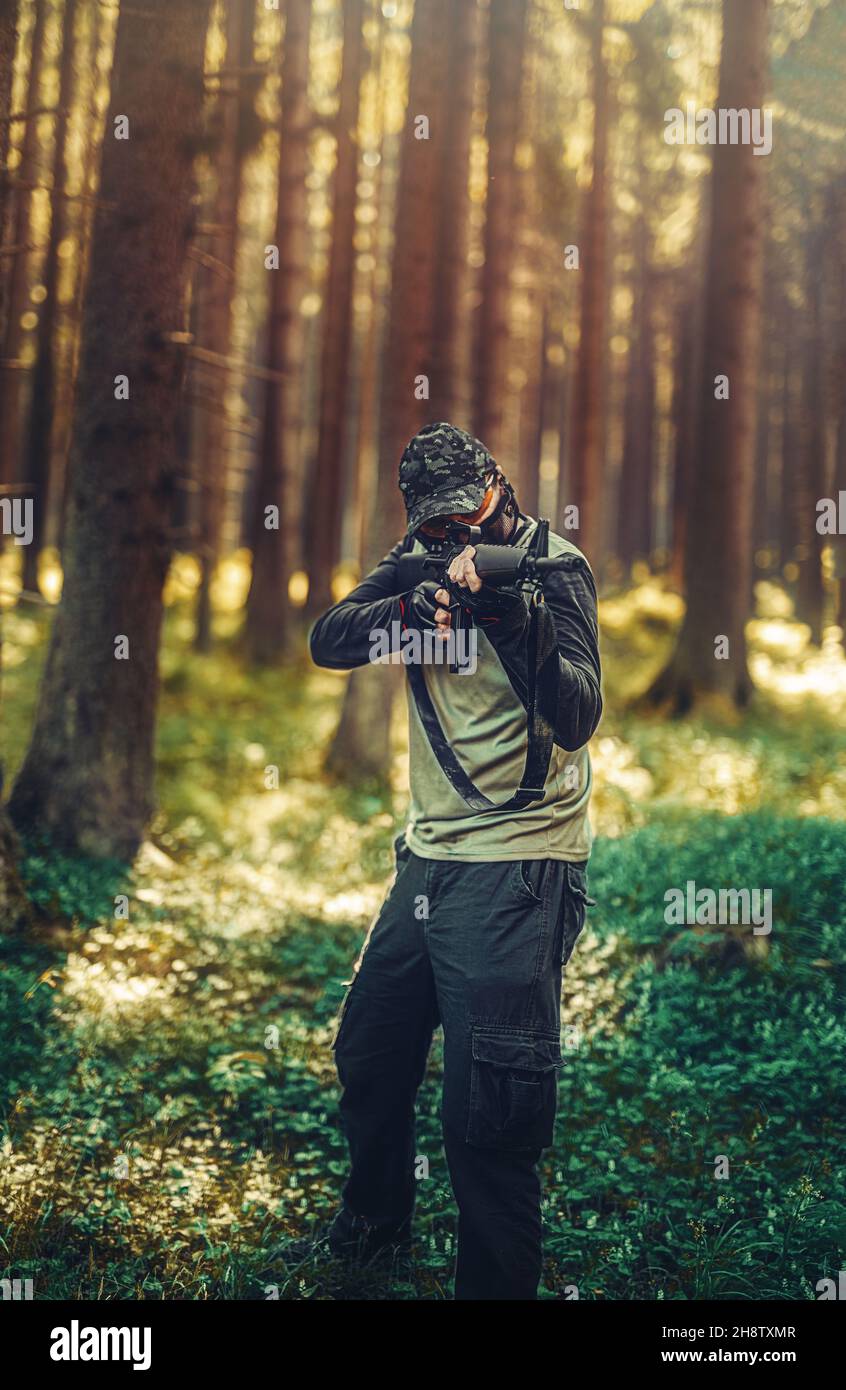 Outdoor airsoft field hi-res stock photography and images - Alamy