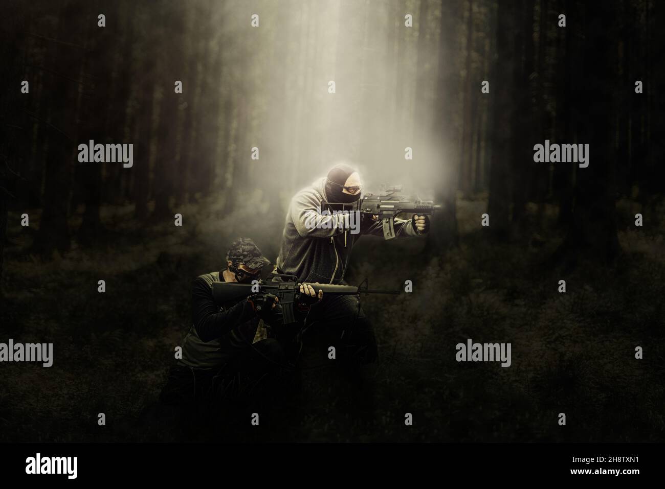 Outdoor airsoft field hi-res stock photography and images - Alamy