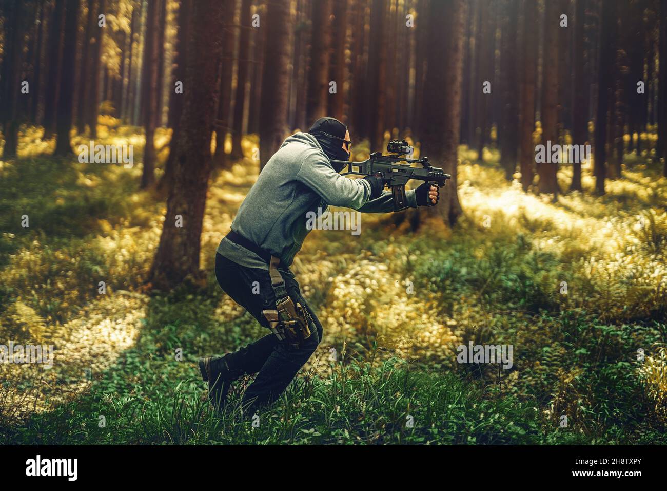 Outdoor airsoft field hi-res stock photography and images - Alamy