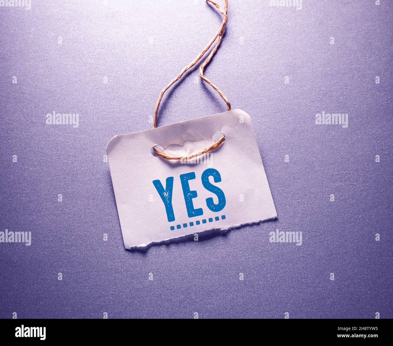 Close up of Words with YES , Business Concept idea Stock Photo - Alamy