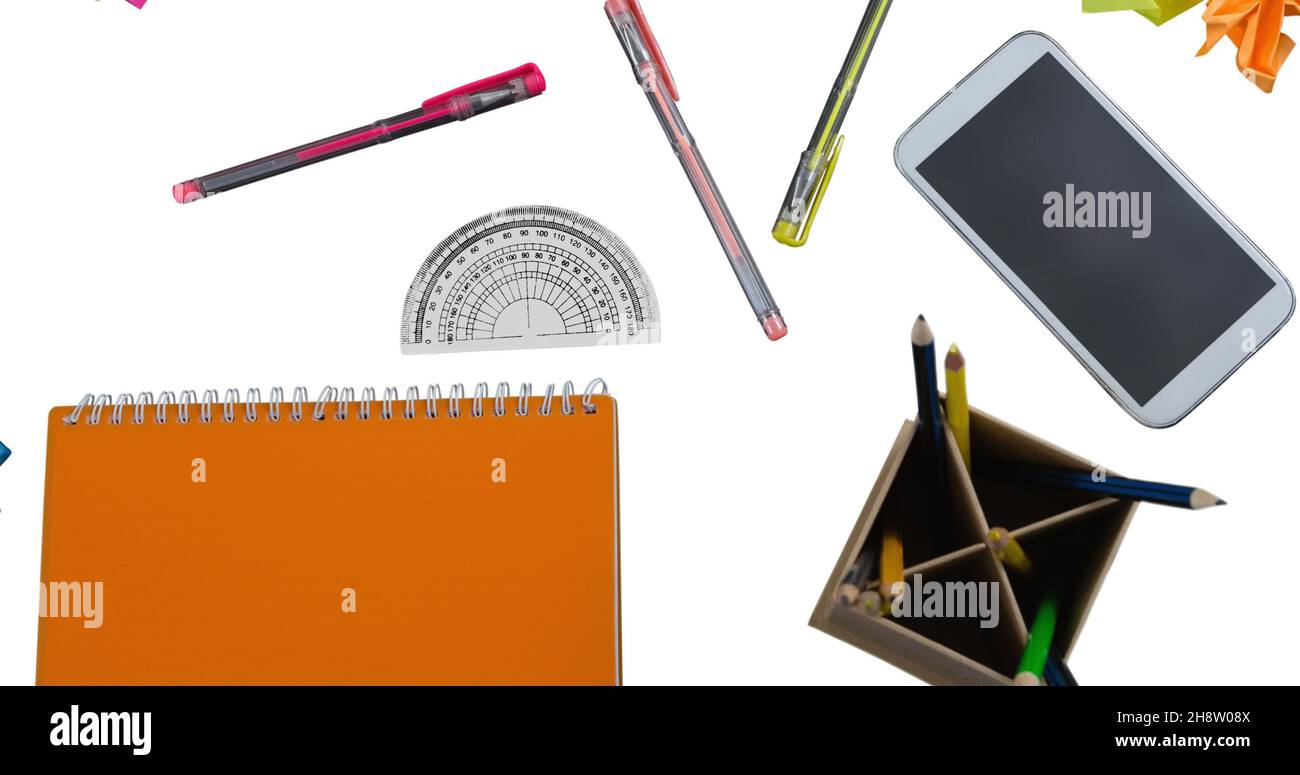 Image of make it your spot text on memo note over office items on white ...