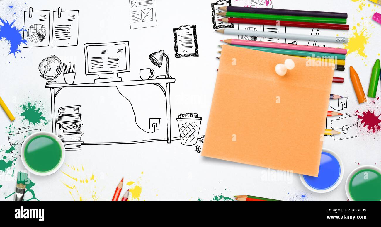 Note drawing hi-res stock photography and images - Alamy