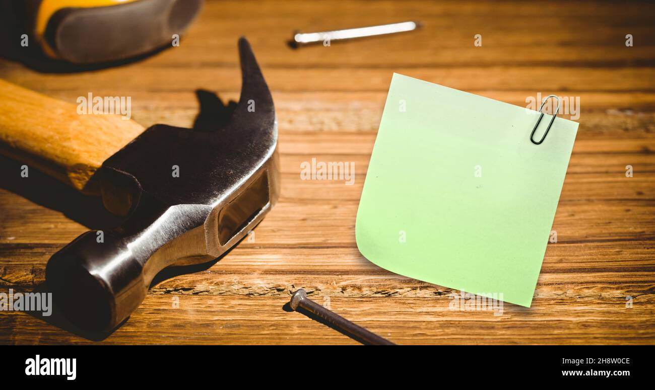 Hammer and nails illustration hi-res stock photography and images - Alamy